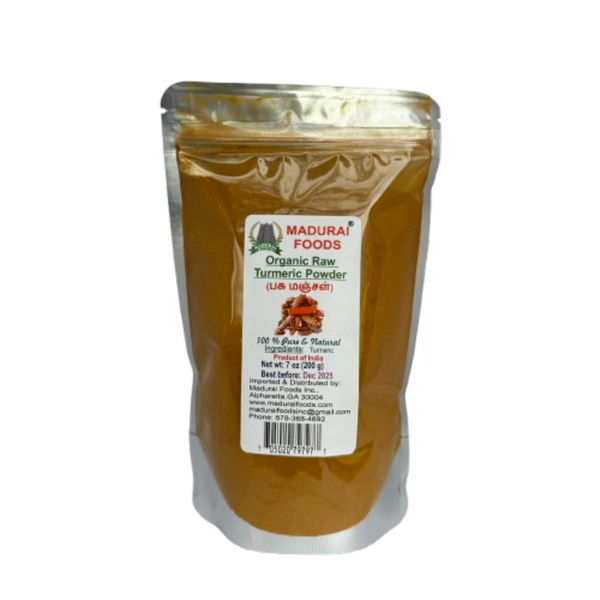 Pasu Manjal - Organic (Raw Turmeric Powder) - 200g – Madurai Foods
