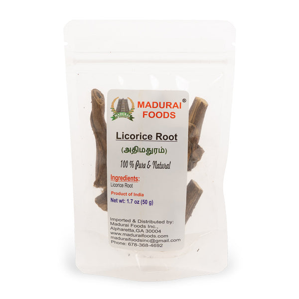 Licorice root (Athimadhuram) - 50g – Madurai Foods