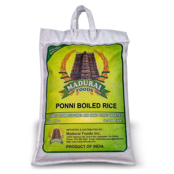 Ponni Boiled Rice-20 lb – Madurai Foods